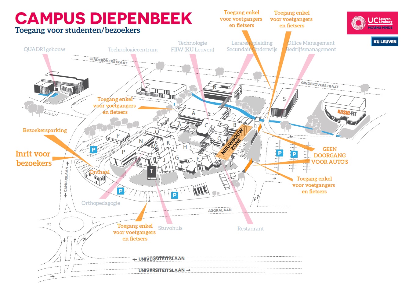 Diepenbeek2020 aanpassing toegangen | UCLL